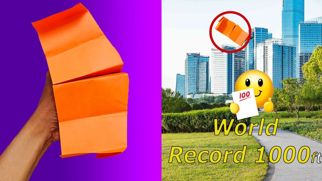 Unbelievable! Make a Paper Plane That Flies Over 250 Feet - You Won't ...