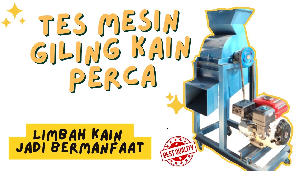 MESIN CACAH KAIN PERCA || UD MESIN TANI JOMBANG - YouTube