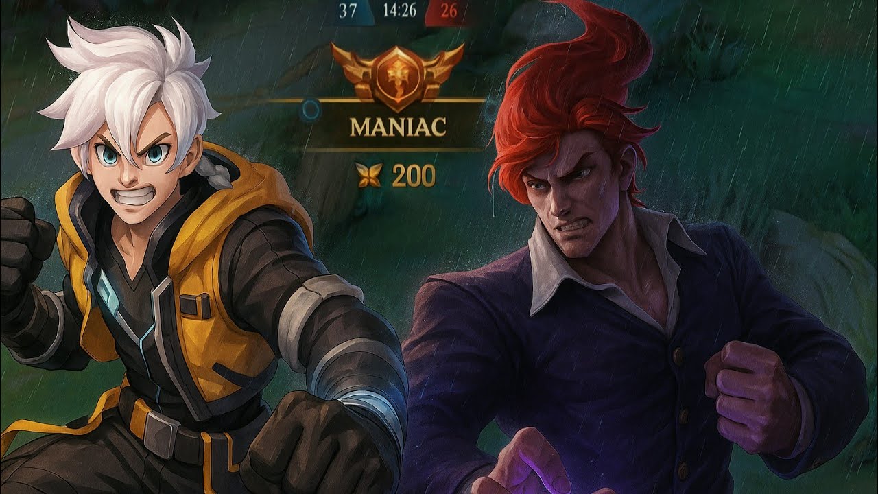 HUJAN DERAS GAK NGARUH! Yin DAPET MANIAC Lawan CHOU KoF!! 🔥 - YouTube