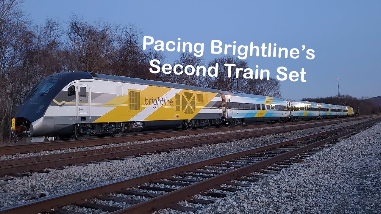 [4K] Pacing a Brightline Train Set, CSX Dash 9, and More on CSX's ...