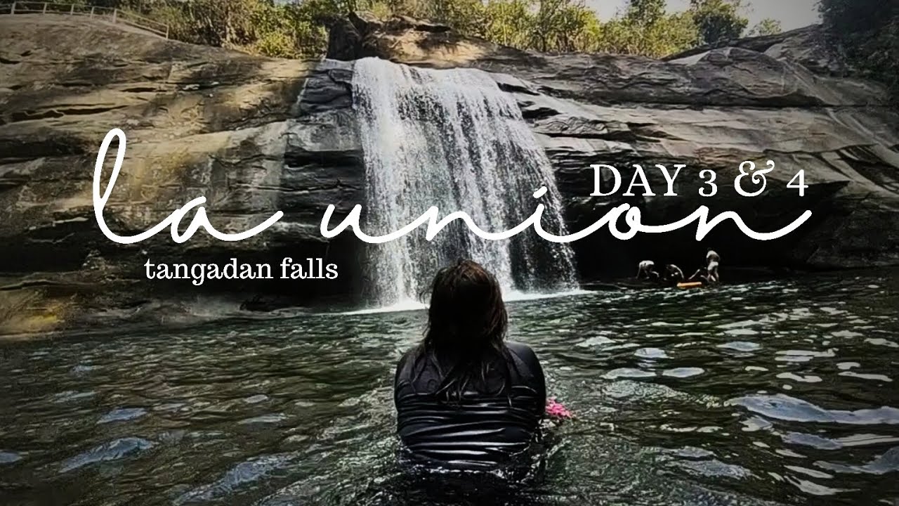 LA UNION VLOG: DAY 3 & 4 | Tangadan Falls , Urbiztondo Beach🌊🌿💛🌞, Food🤤 ...
