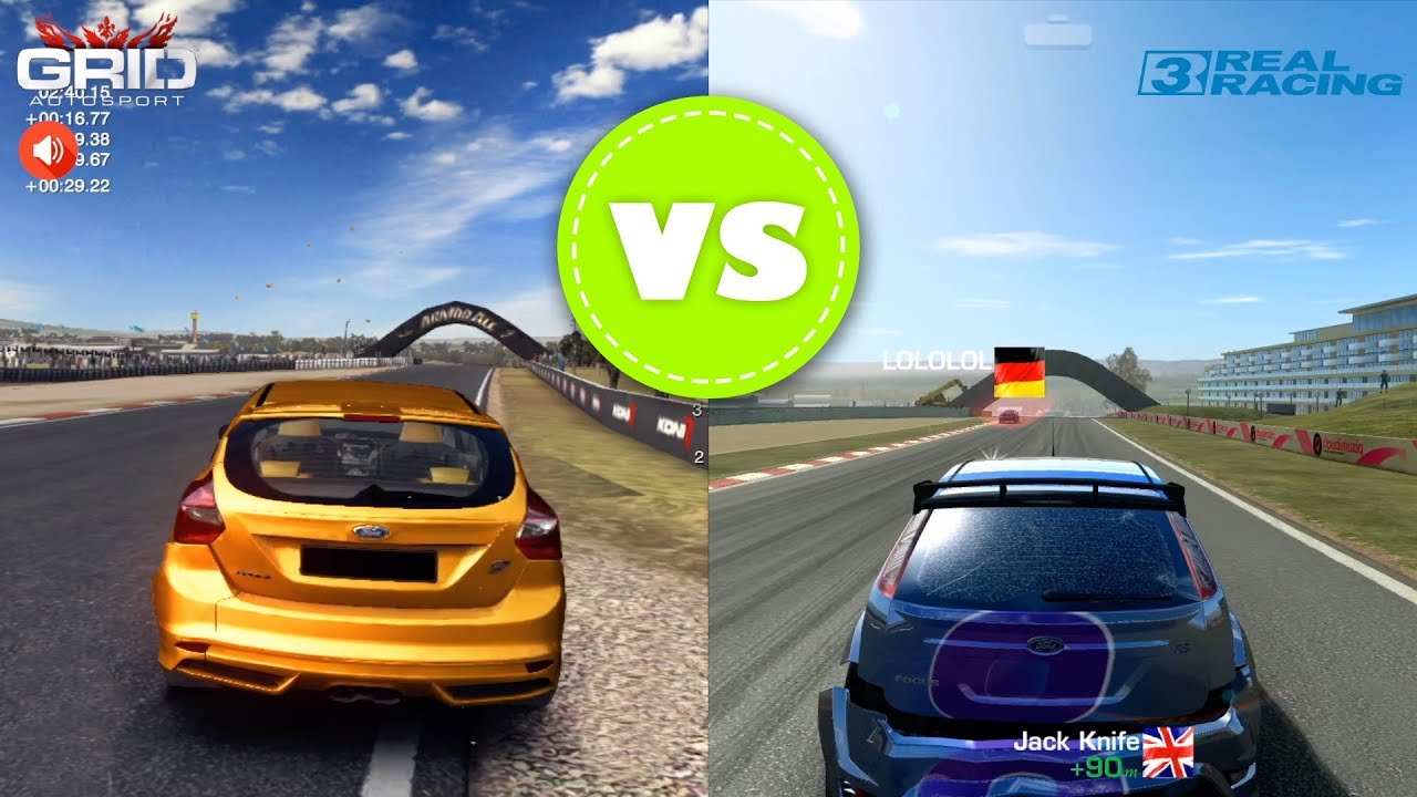 Real Racing 3 vs GRID Autosport Graphics/Gameplay Comparison iOS - YouTube
