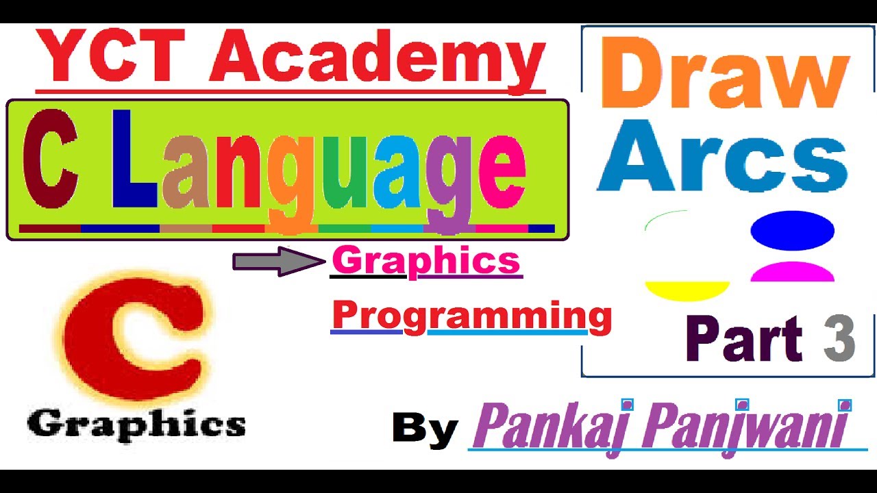 C Graphics Programming In Hindi Part 3 Arc Function Youtube
