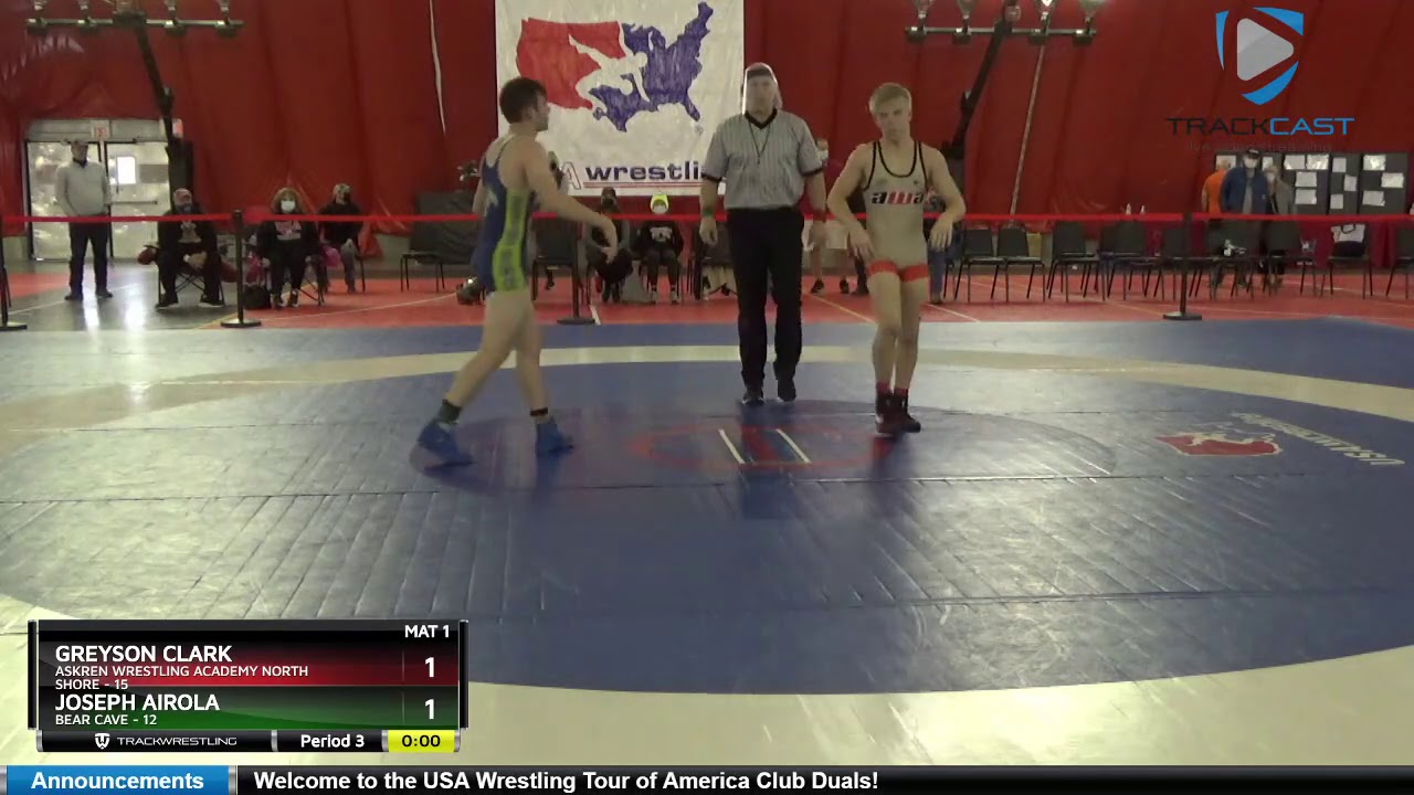 USAW TOA Club Duals HS Boys/[boutNo] 125 Greyson Clark Askren Wrestling ...