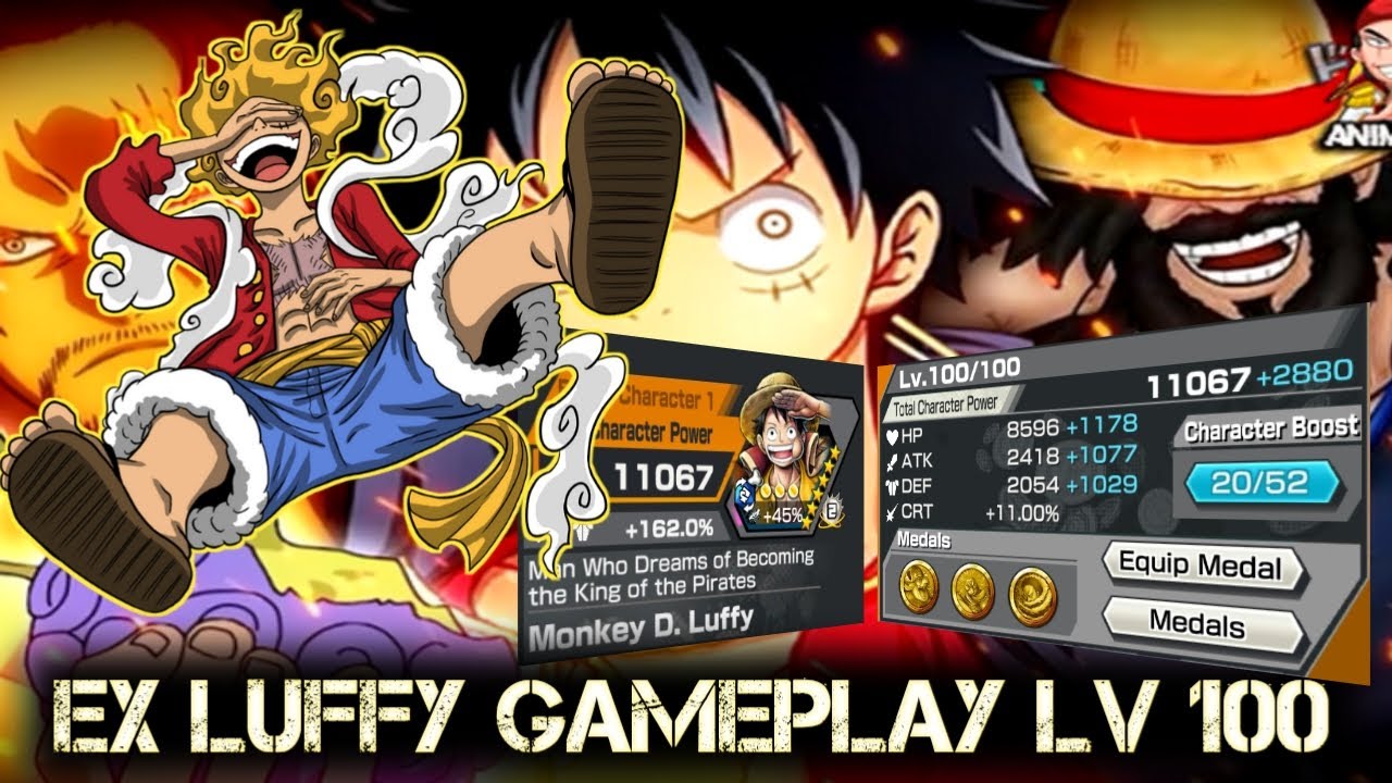 LV 100 EX Luffy #gameplay • Expensive Character •one piece bounty rush ...