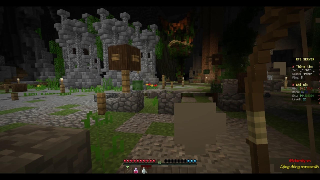 [Minecraft RPG] Class Archer - Test Skill - YouTube