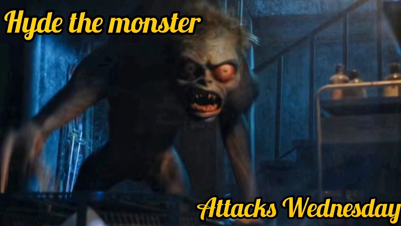 The Monster attaches Wednesday n Enid - YouTube