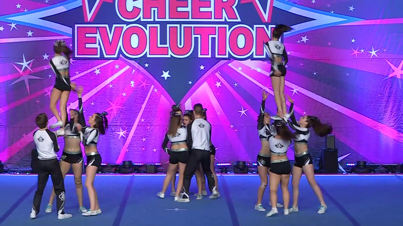 Sparks Cheerleading BlackOut Senior X Sm CE 5 - YouTube