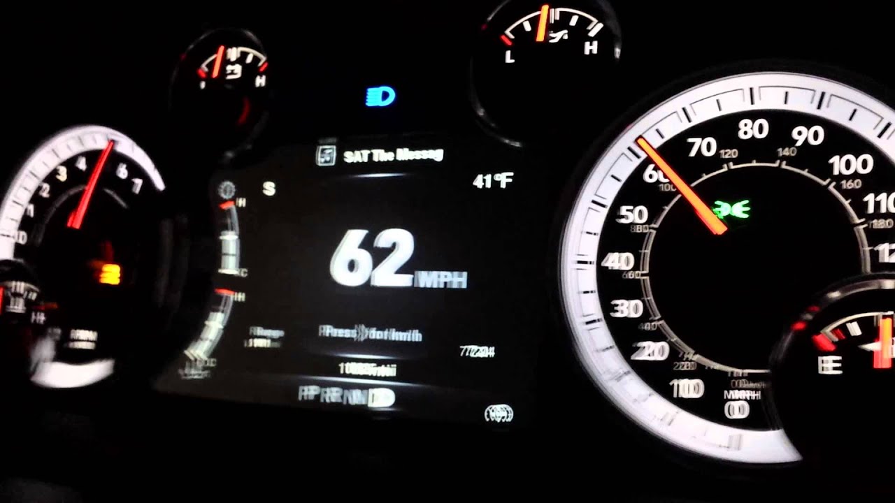0-87 mph 2014 RAM 1500 R/T 8 speed - YouTube