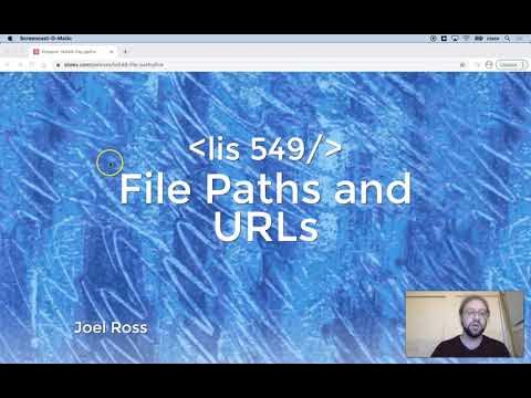 LIS 549 - File Paths and URLs (Sp21) - YouTube