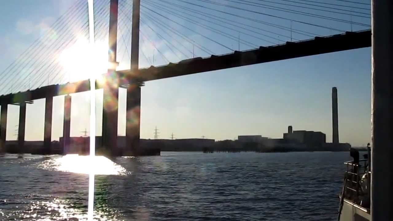 Sailing Past Coalhouse Point And Tilbury Docks - YouTube