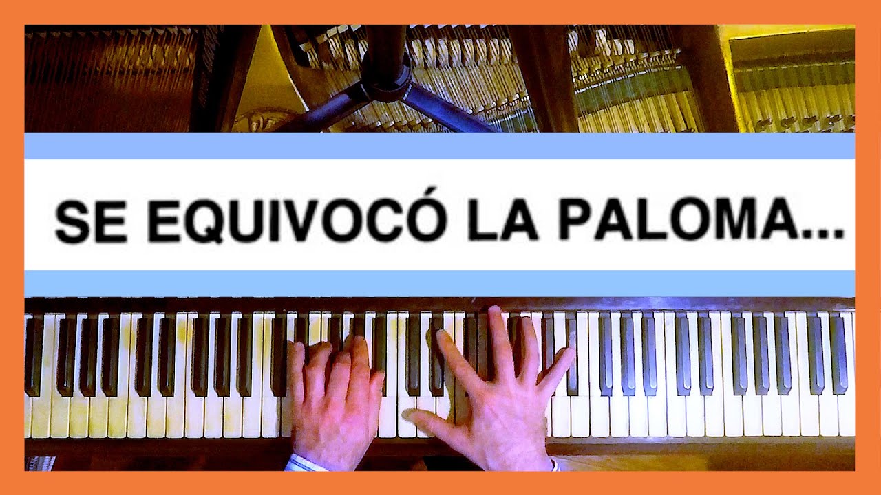🕊️ SE EQUIVOCO LA PALOMA karaoke 🐦 Audio: Low voice (Fm) GUASTAVINO ...