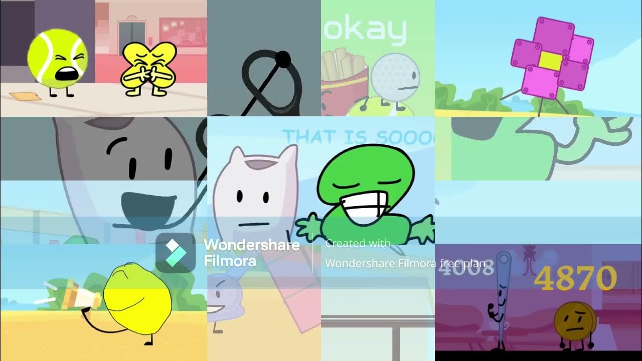 all tpot intros 1 10 @BFDI - YouTube