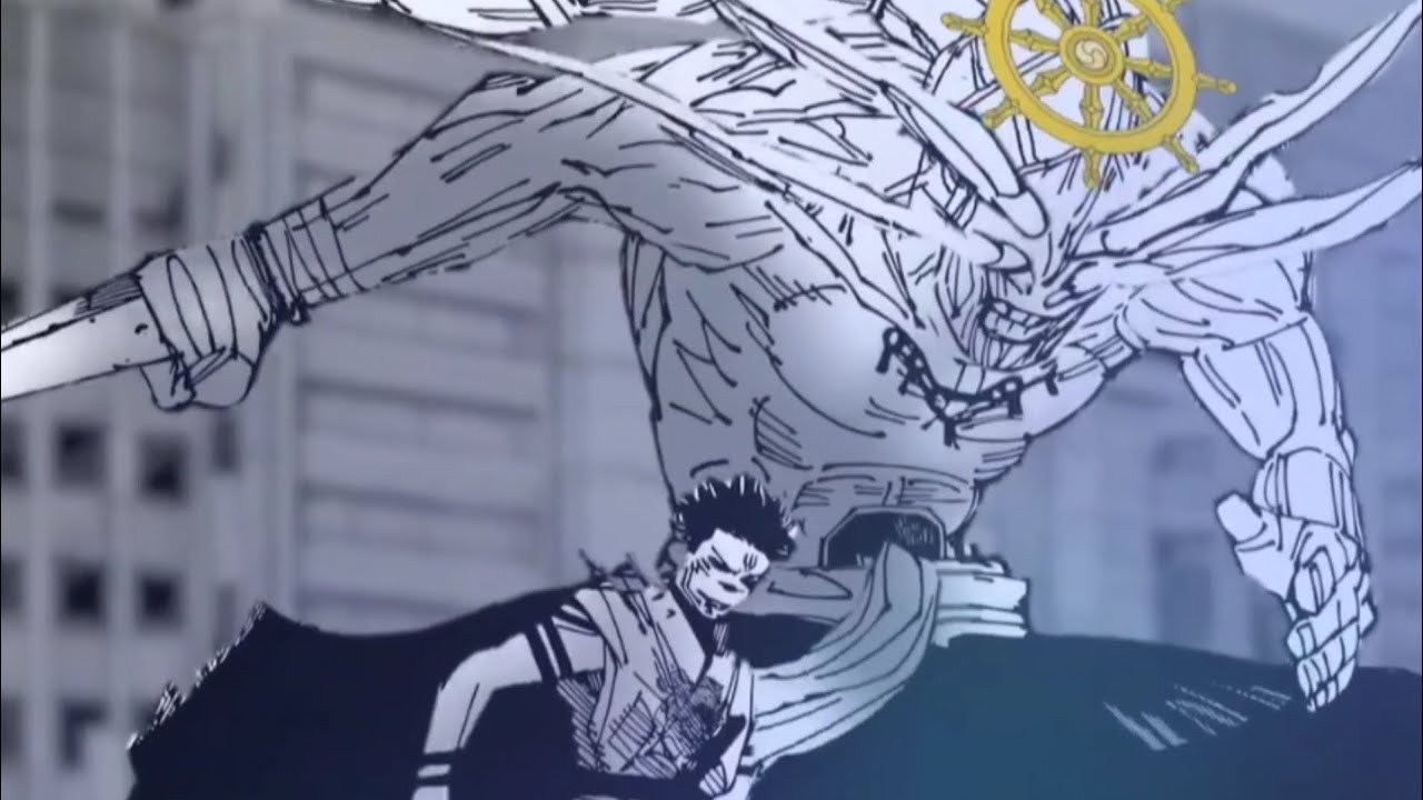 Mahoraga cut off sukuna's head 💀 | jjk manga animation - YouTube