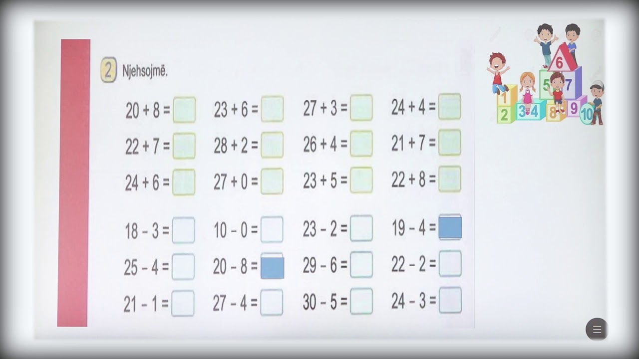 2 02 023 - Java e pestë - Matematikë - Mbledhja dhe zbritja e numrave ...