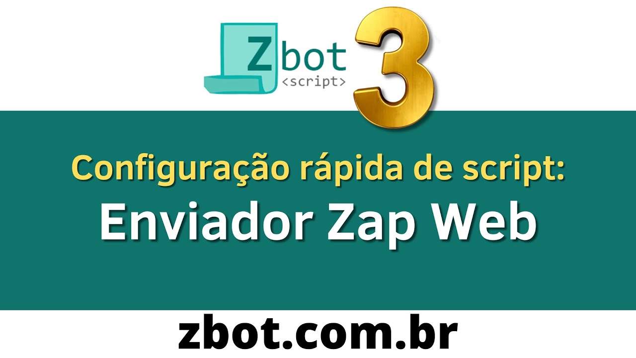Configuração rápida. Script Enviador Zap Web - YouTube
