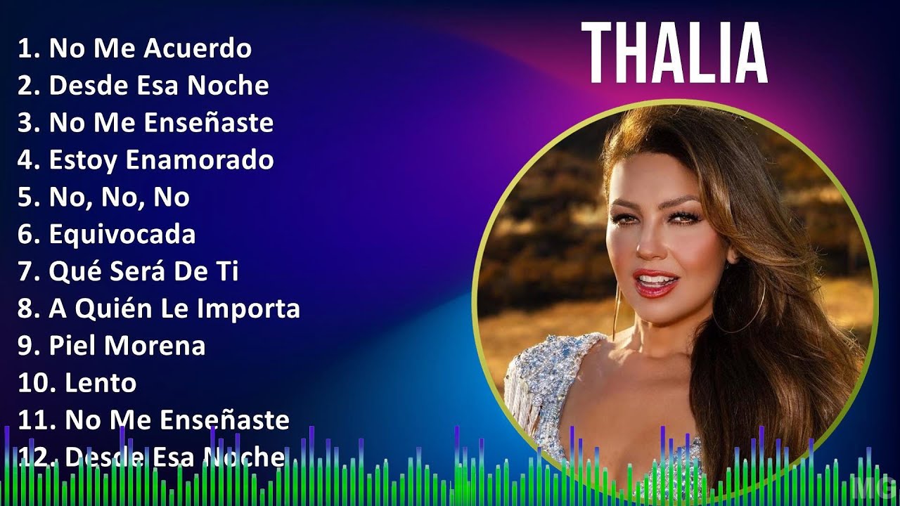 Thalia 2024 MIX Grandes Exitos - No Me Acuerdo, Desde Esa Noche, No Me ...