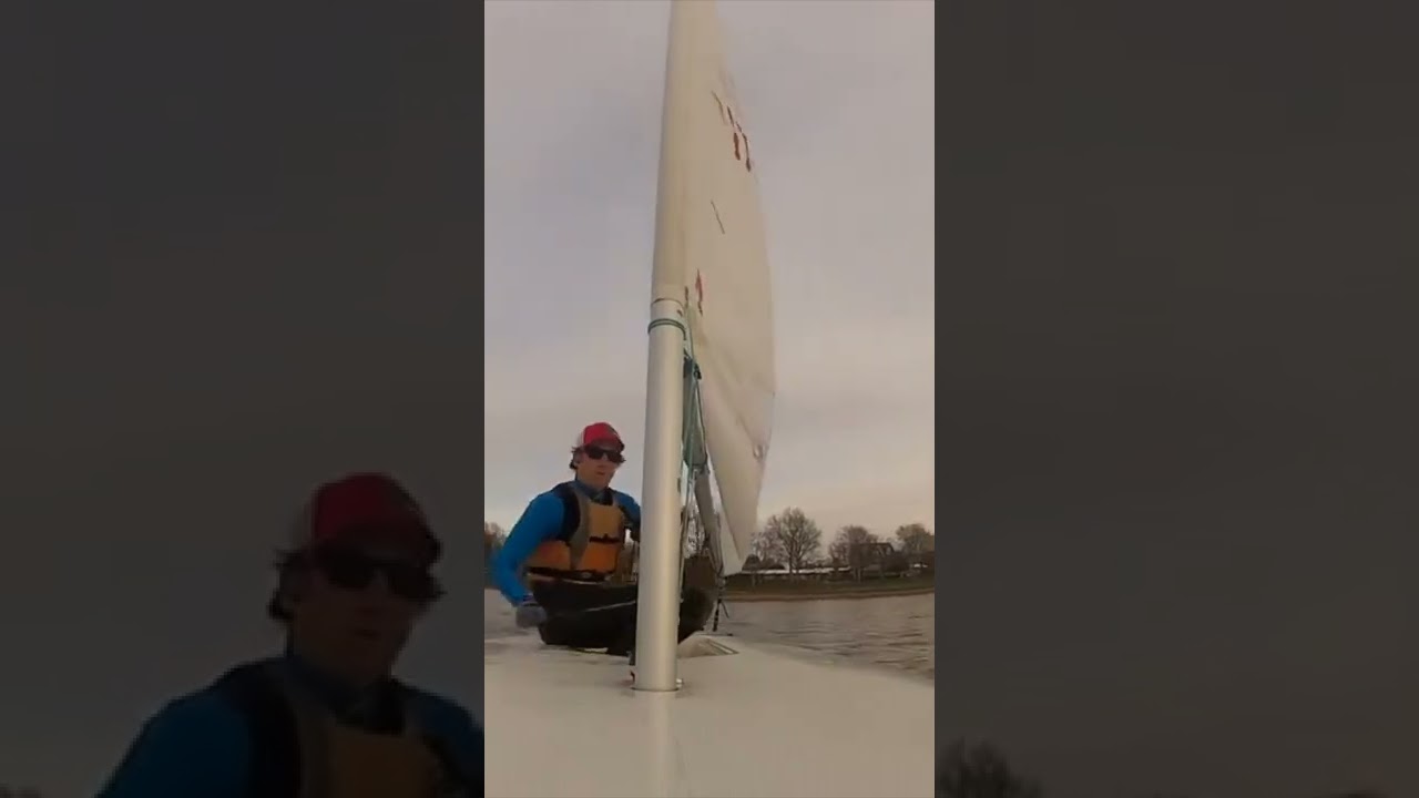 Laser/ILCA Roll Tack (Light Wind) #shorts - YouTube