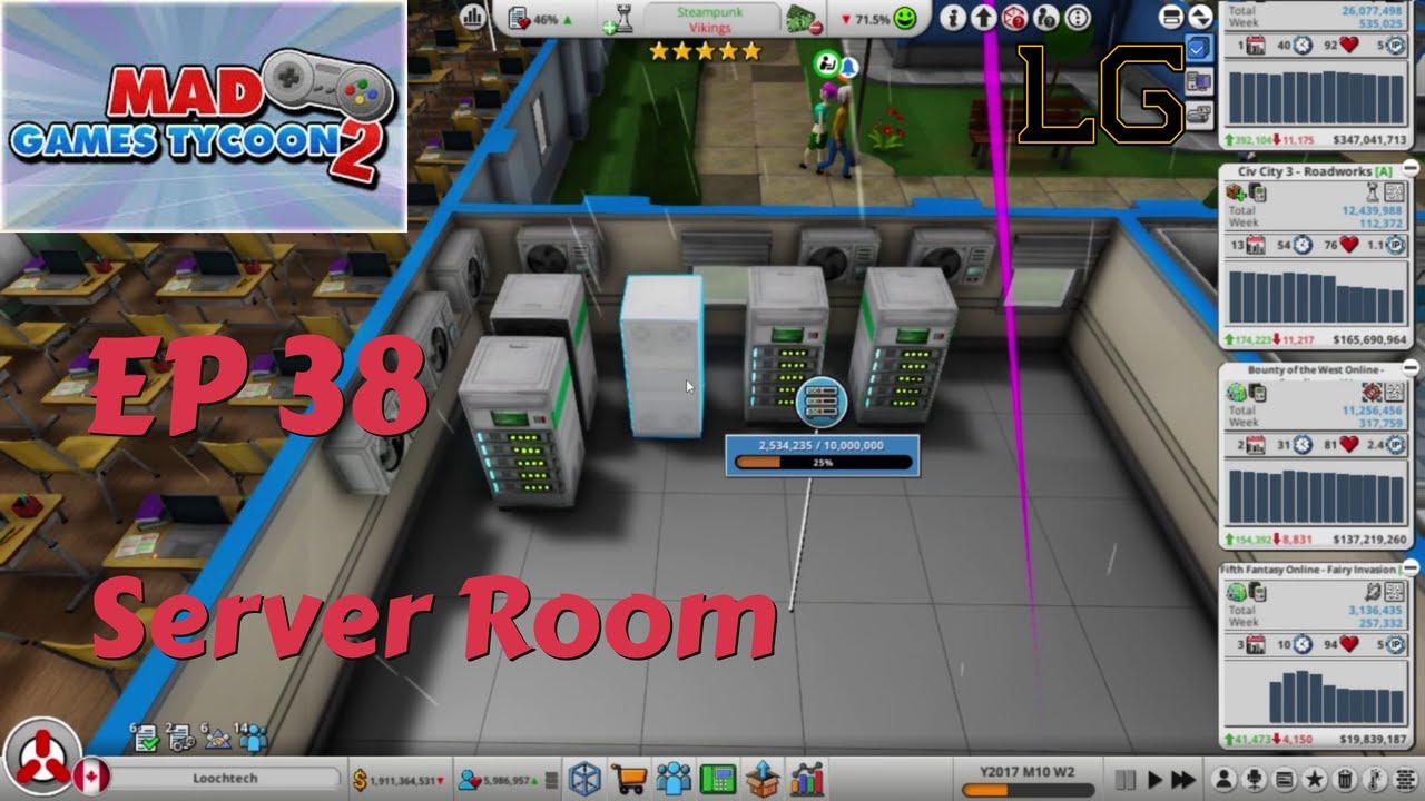 I Need More Servers! - Let's Play Mad Games Tycoon S4E38 - YouTube