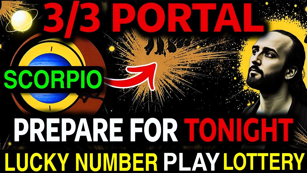 Scorpio! These 5 LUCKY NUMBERS Will Make You RICH on March 22 & 23 ...
