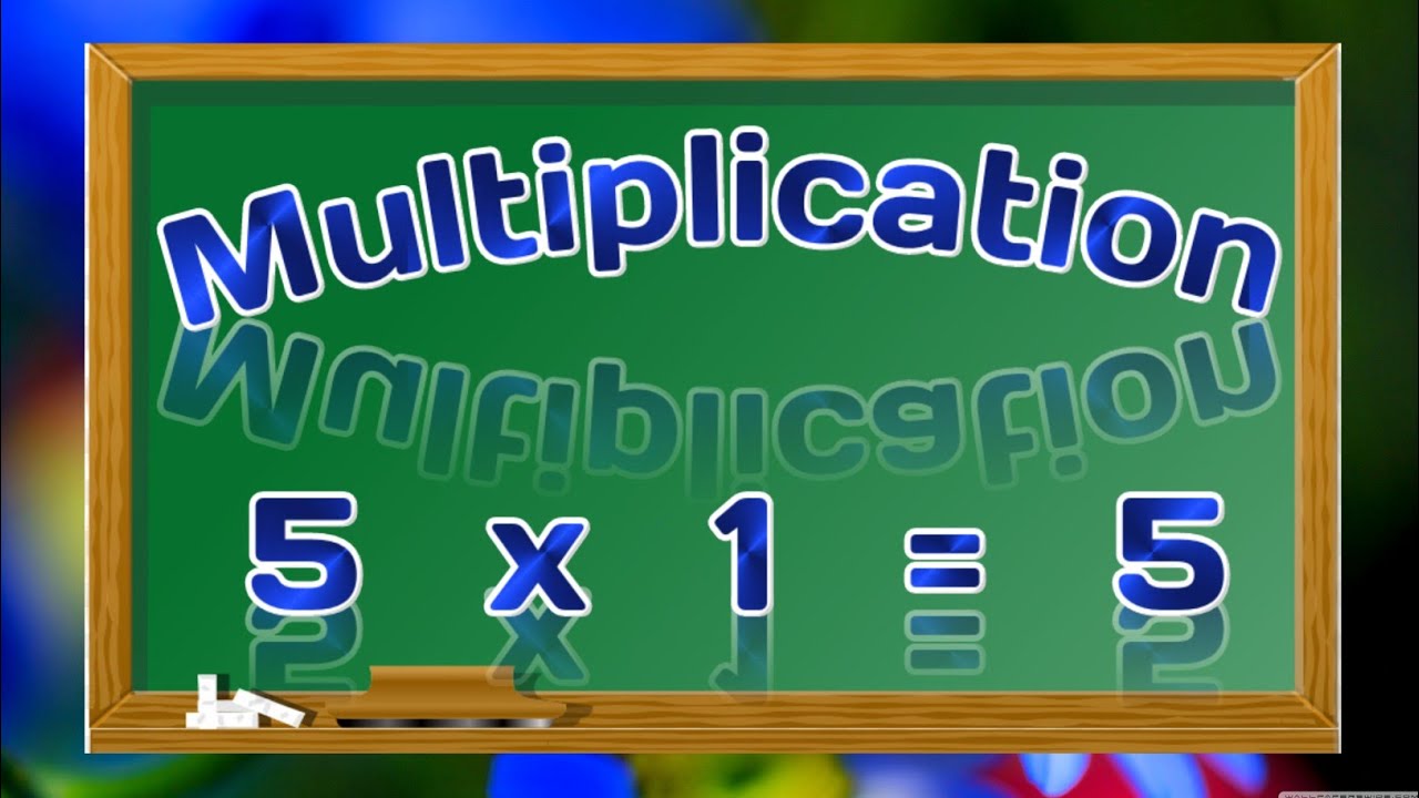 Table of 5 || Table of Five in English ||Learn Multiplication Table of ...