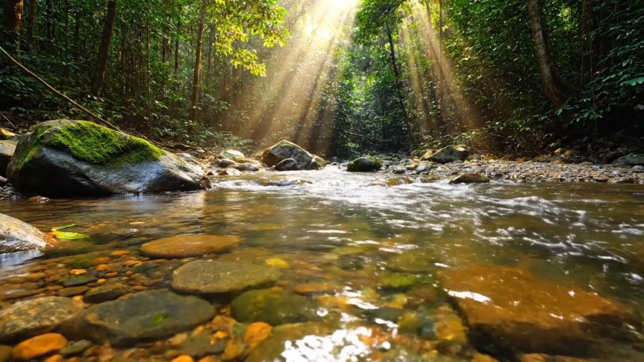 Flow of Peace 🌿 Relaxing Stream Sounds for Stress Relief - YouTube