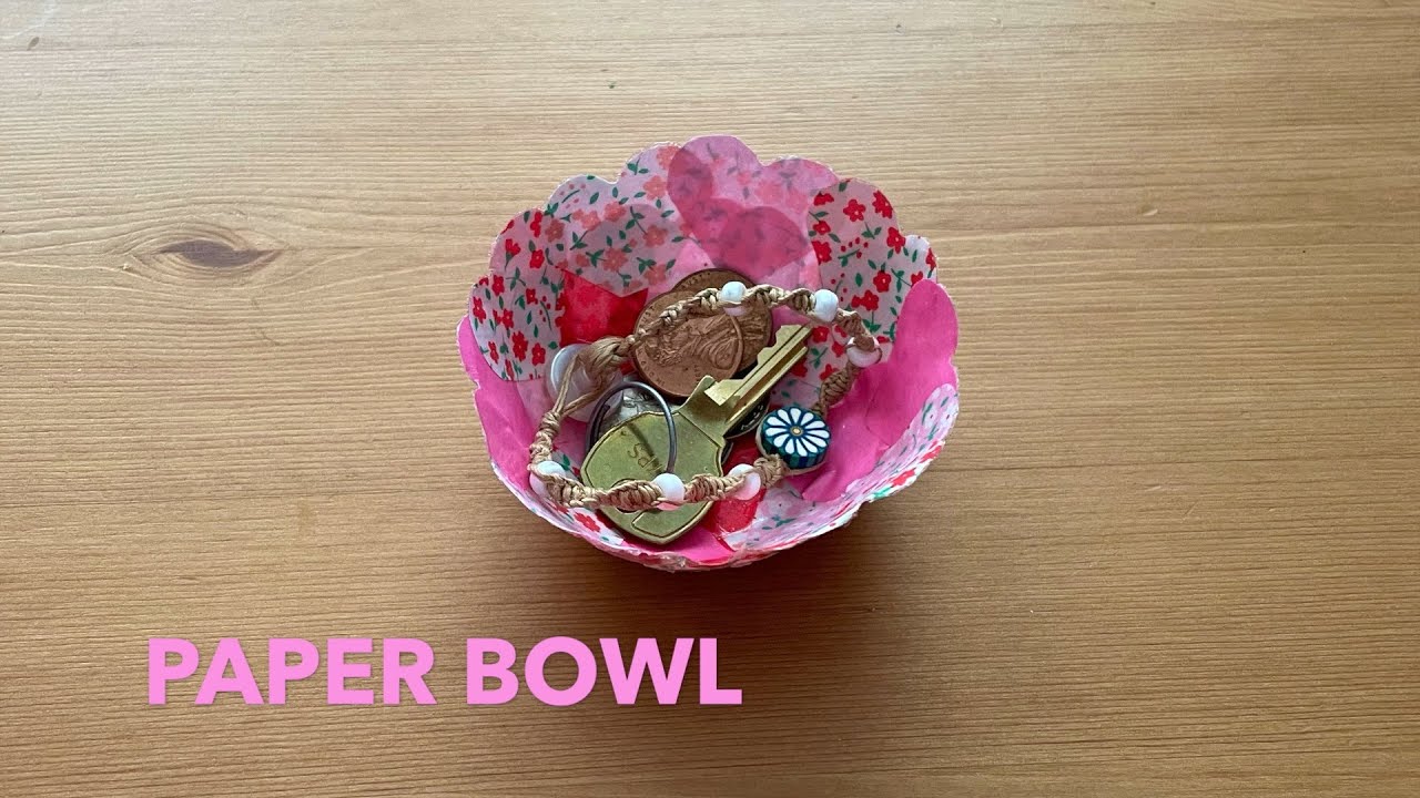 How To Make A Paper Bowl Paper Craft YouTube how-to-make-a-paper-bowl-paper-craft-youtube