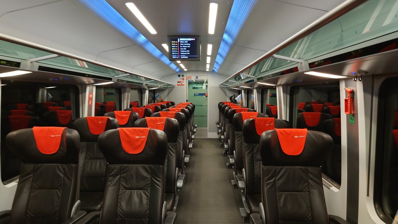 Die First Class im ÖBB Railjet - YouTube