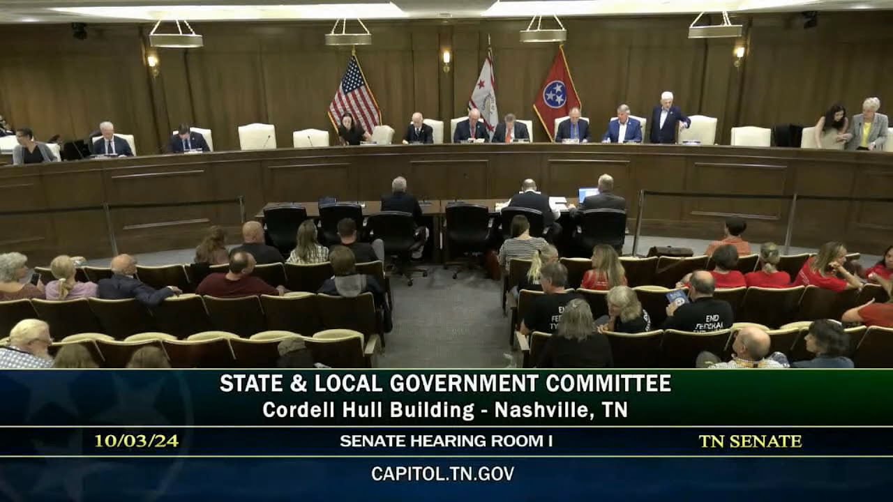 TN Senate Livestream - Jeff Cobble and Joe Wolverton - YouTube