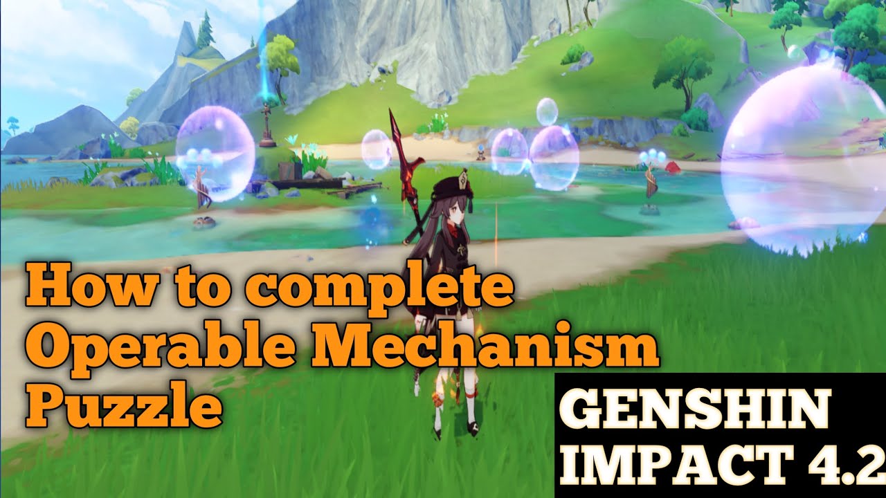 How to complete Operable Mechanism Puzzle Genshin impact 4.2 - YouTube