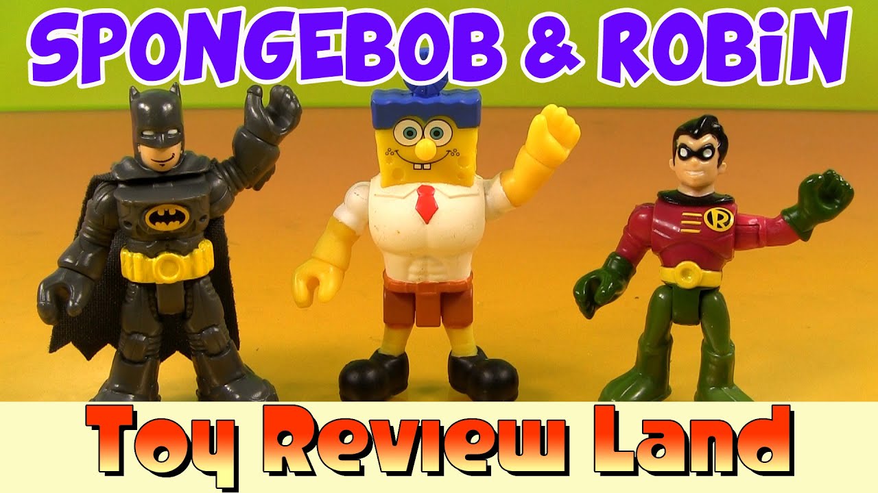 Imaginext Spongebob and Robin with Batman Too! - YouTube
