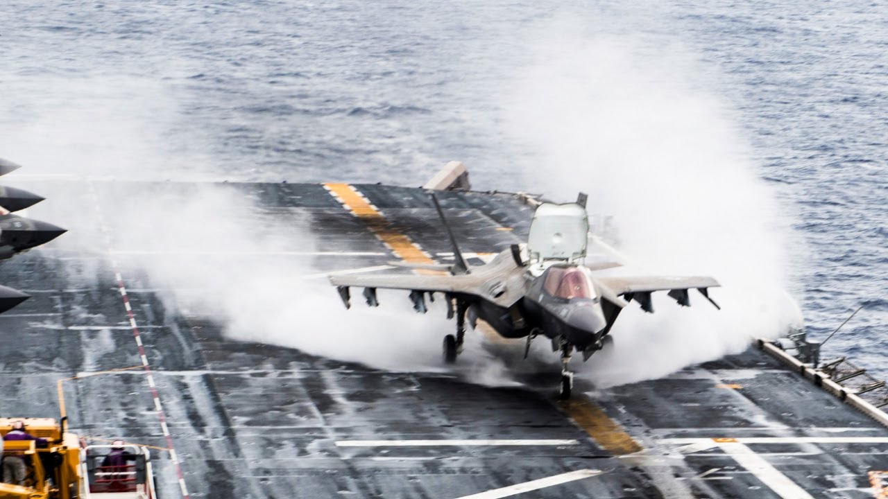 Brave Sailors Flight Deck Activity on U.S. Navy's USS America (April 4 ...