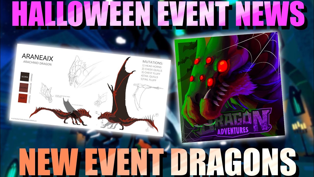 🎃Halloween Event 2023 Sneak Peaks👻| 🩸Araneaix and Galiatomb Dragon!🕷️ ...