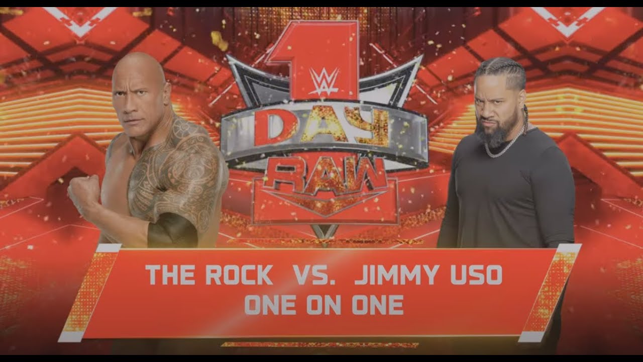 WWE 2K25: The Rock Battles Jimmy Uso in a One-on-One Clash - YouTube