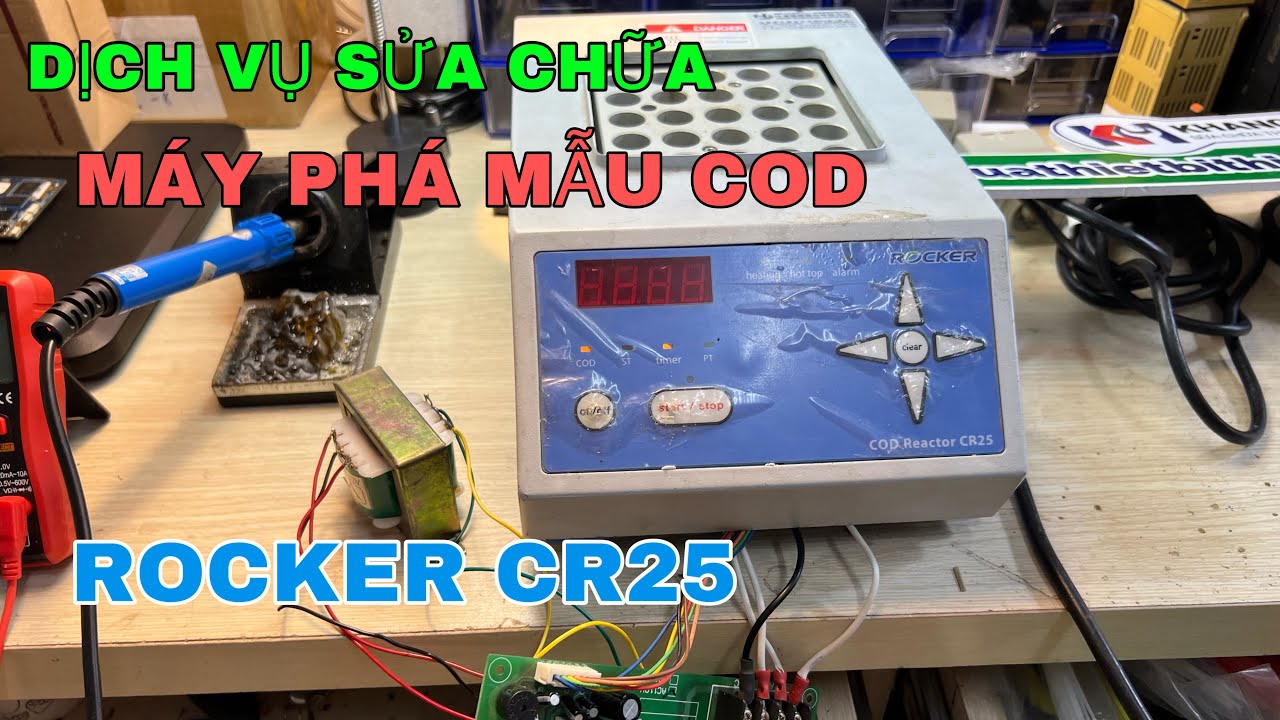 Dịch vụ sửa chữa máy phá mẫu COD Rocker CR25 - YouTube