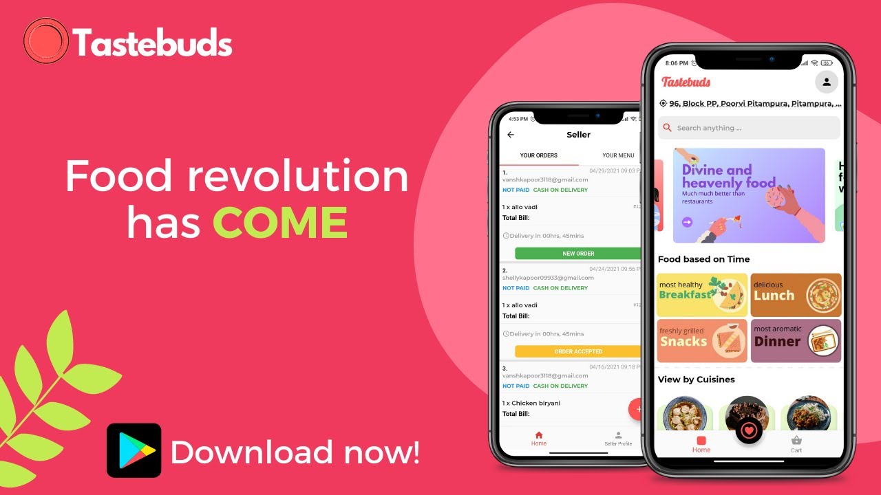 Tastebuds home food app launch - YouTube