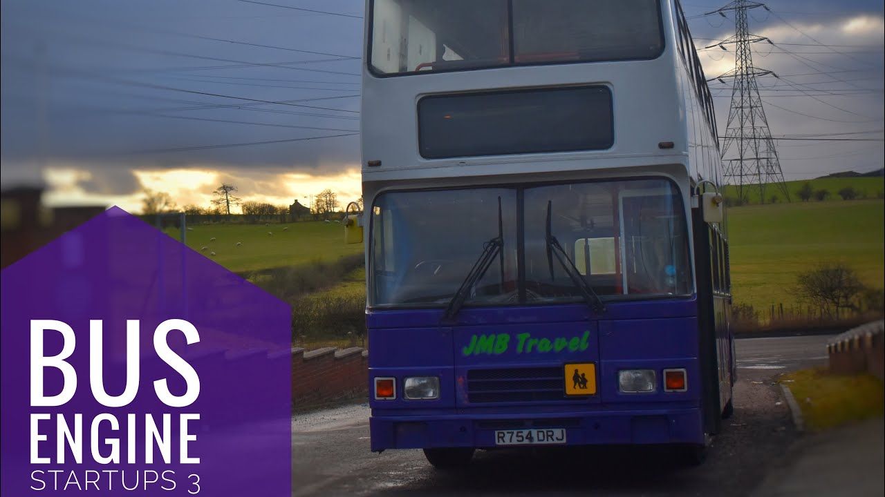 Bus engine startups 3 - YouTube