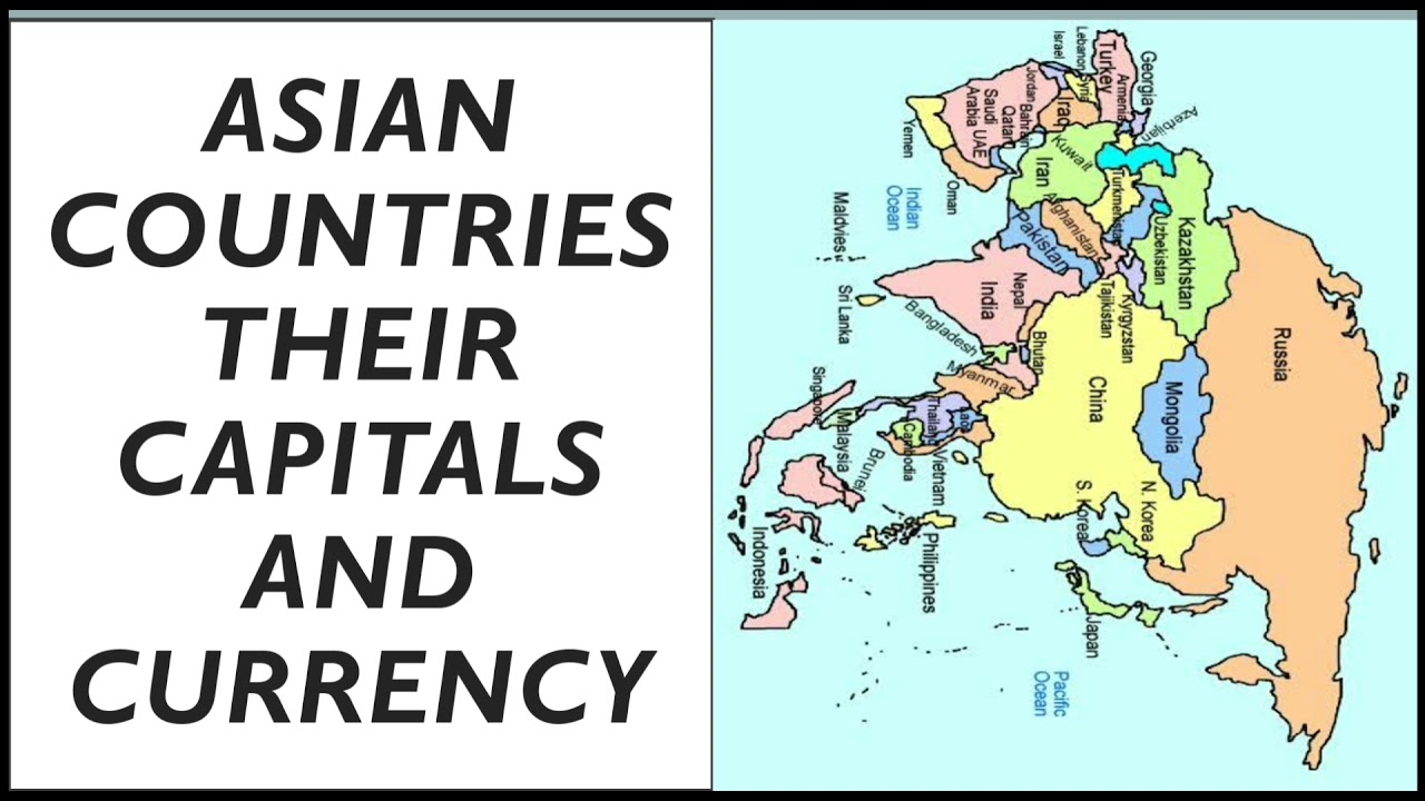 Asia countries capital and currency static g.k - YouTube