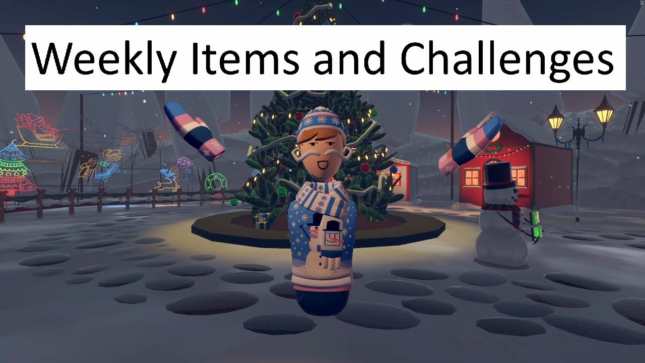 Rec Room Weekly Items and Challenges | 12-30-2020 - YouTube