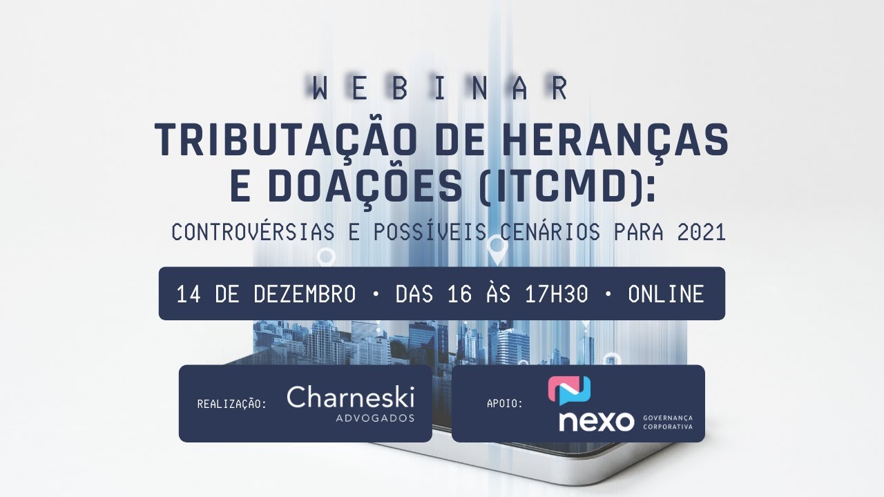 Webinar | Tributação de Heranças e Doações (ITCMD) - YouTube