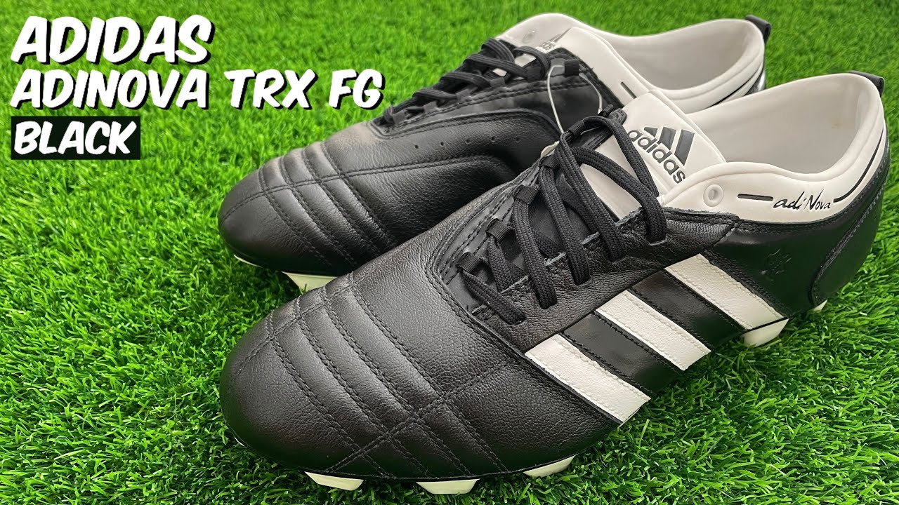 Adidas AdiNova TRX FG Football Boots Unboxing ASMR | Black color - YouTube