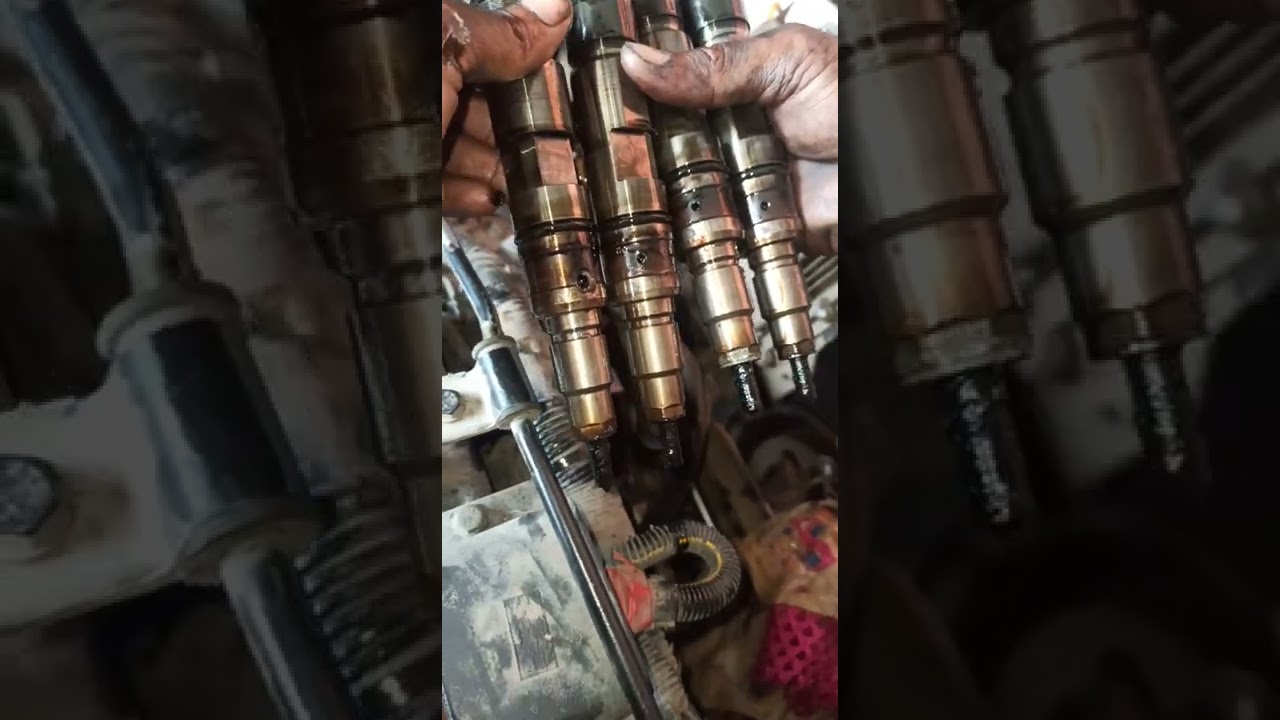 E494 engine fuel line ma water mix - YouTube