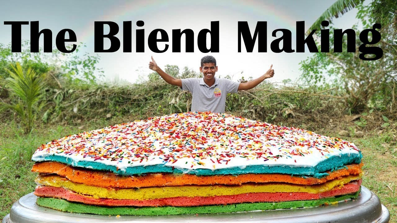 The Biggest rainbow cake !! How To Make Multi Layered Rainbow Cake ...
