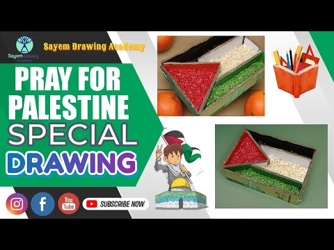 Palestine Drawing & Crafting 🇵🇸/ Easy craft ideas/ Paper craft ...