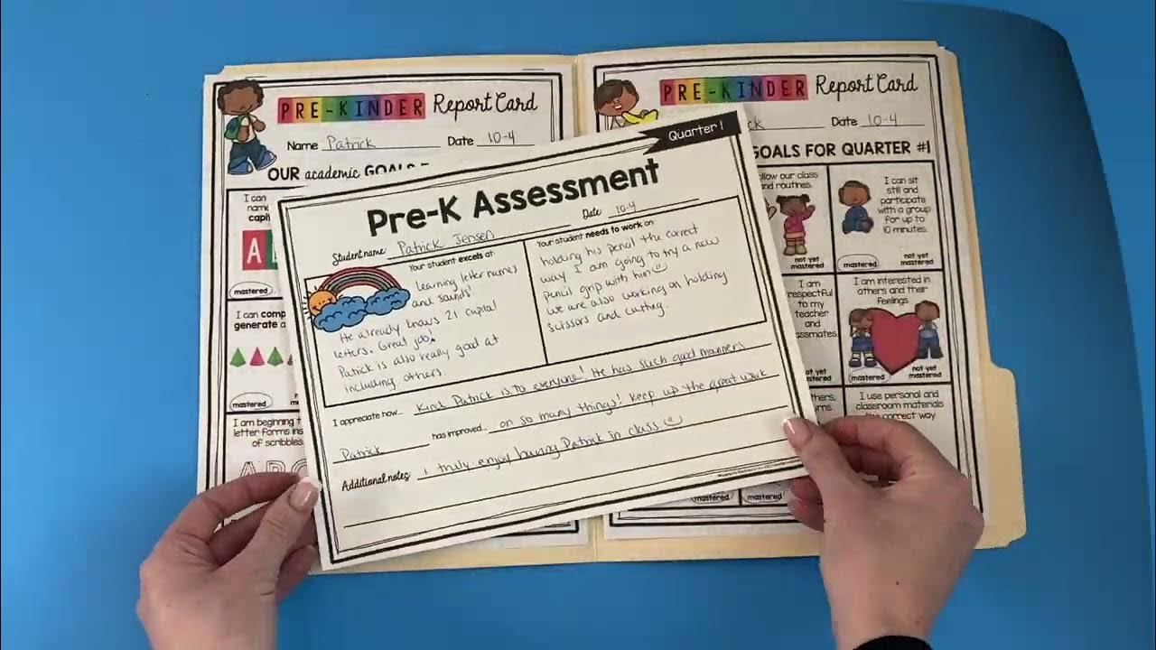 Pre K Assessment and Report Card Kit - Parent teacher conferences for ...