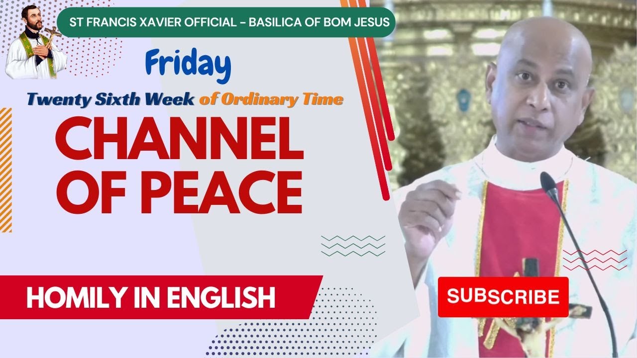 Channel Of Peace 🙏 Homily in English 🙏 4 October 2024 #faith #bible # ...