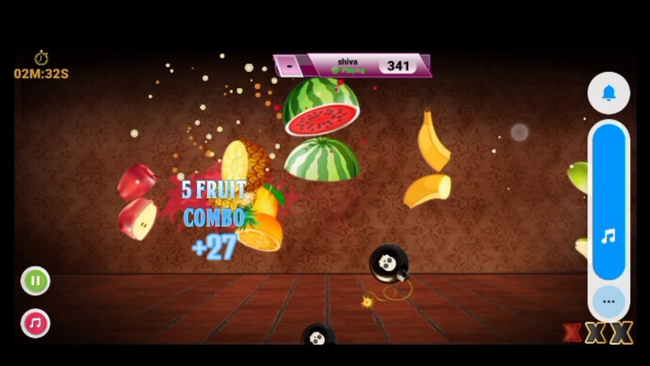 Fruit chop game unlimited fruit cut 👌 - YouTube