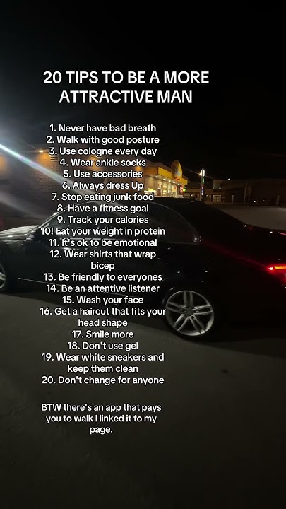 20 TIPS TO BE A MORE ATTRACTIVE MAN - YouTube