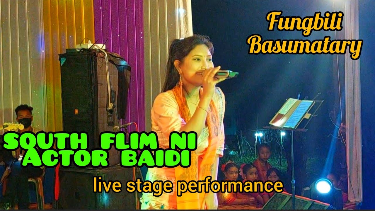 South flim ni Actor badi//Fungbili Basumatary// Live Stage performance ...