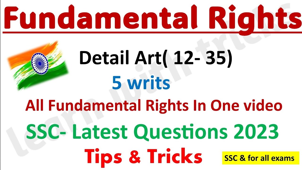 Fundamental rights of Indian Constitution Detail || Indian Polity ...